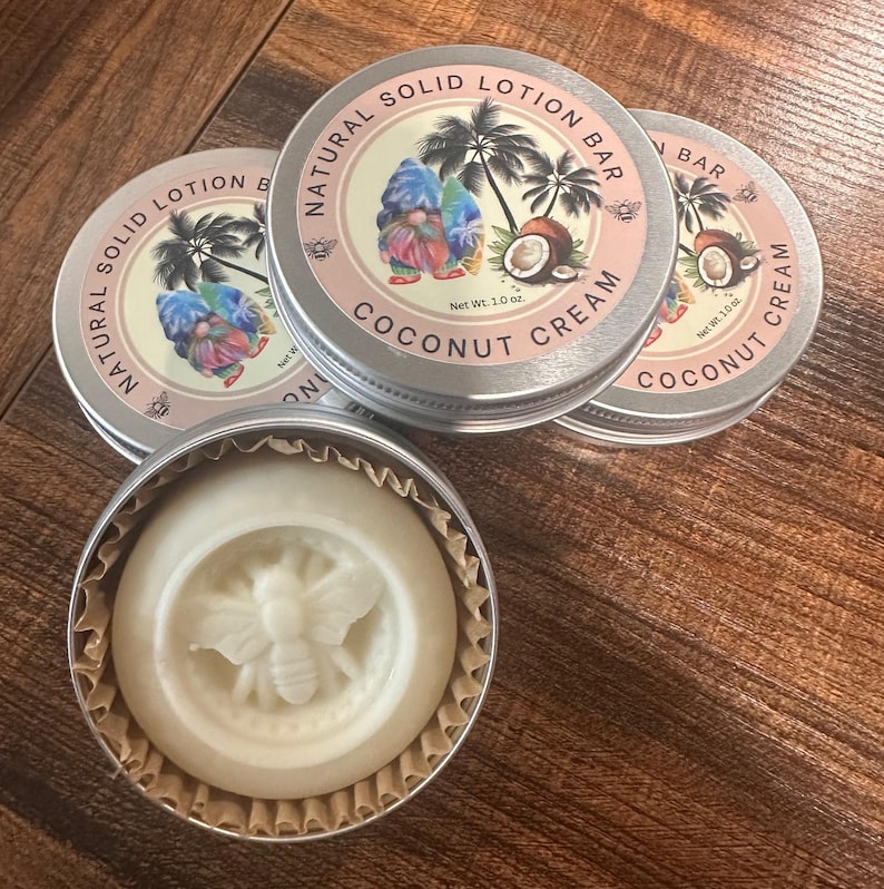Natural Solid Lotion Bar in Reusable Tin: Handcrafted Moisturizer - Etsy