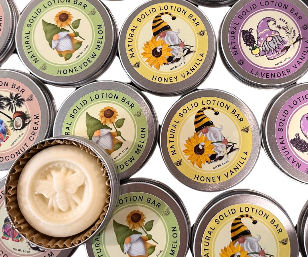 Natural Solid Lotion Bar in Reusable Tin: Handcrafted Moisturizer - Etsy