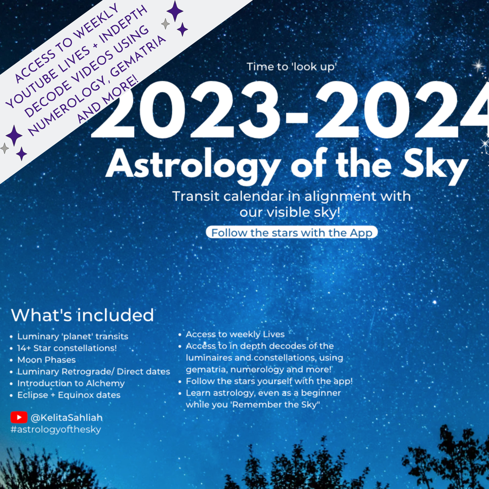 Digital PDF 2023-2024 Astrology Transit Calendar - Etsy