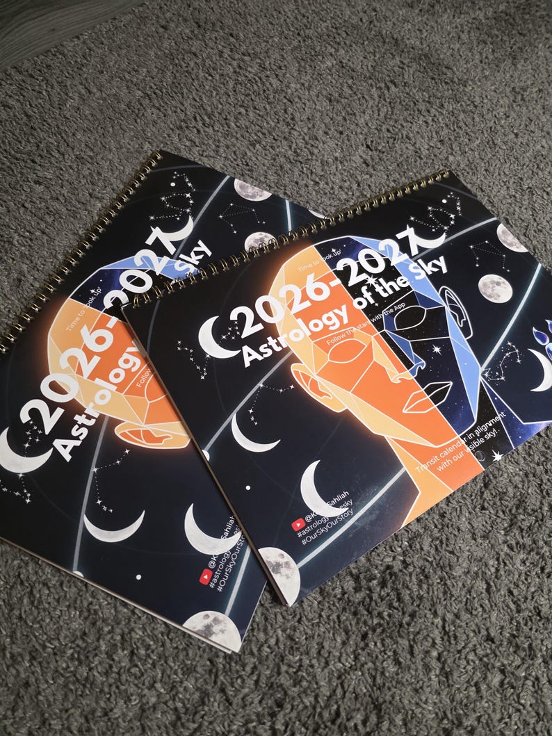Astrology Calendar 2026- 2027 | Real Sky, Moon Phases, Sidereal Zodiac ...