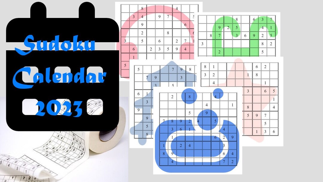 Sudoku Calendar 2023 - Etsy