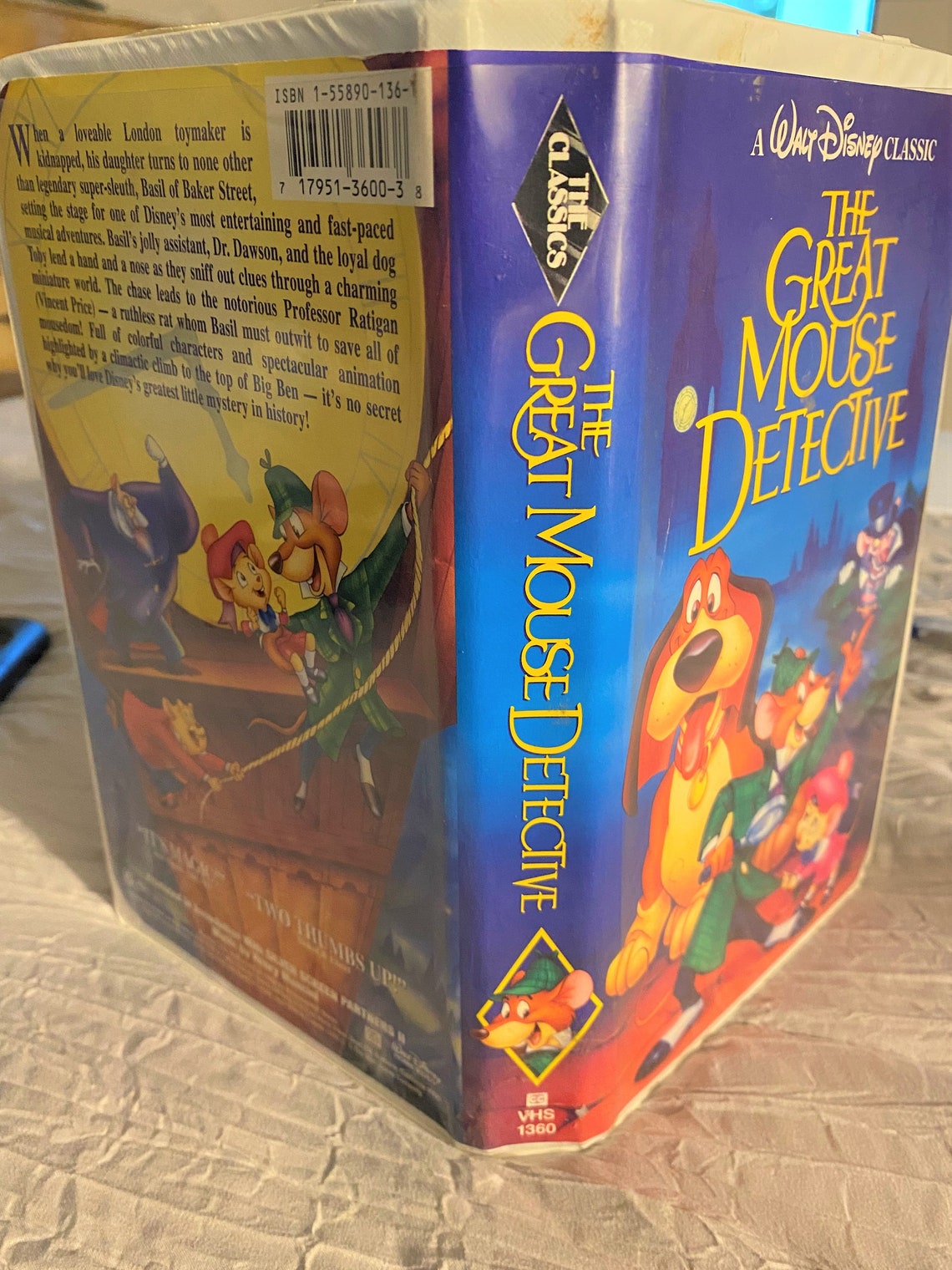 Disney's "the Great Mouse Detective" VHS (black Diamond Edition) - Etsy