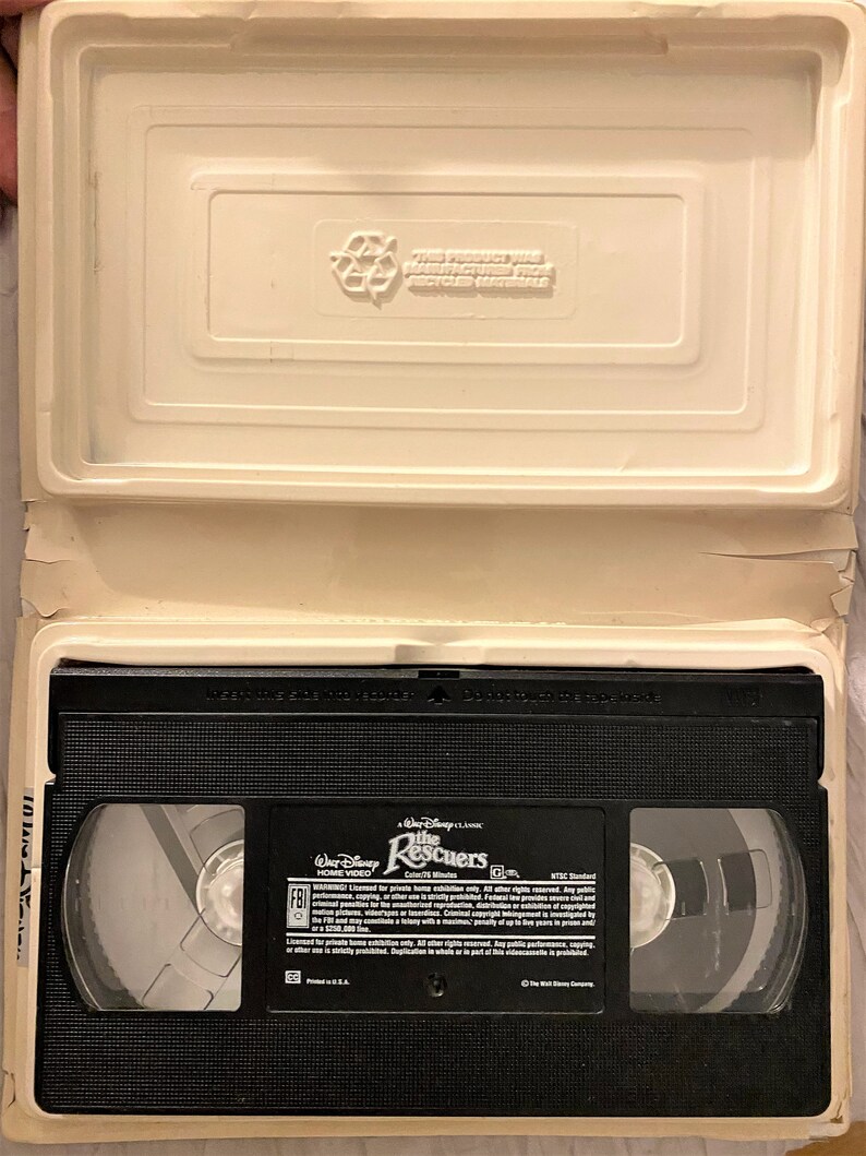 Disney's Black Diamond "the Rescuers" VHS - Etsy