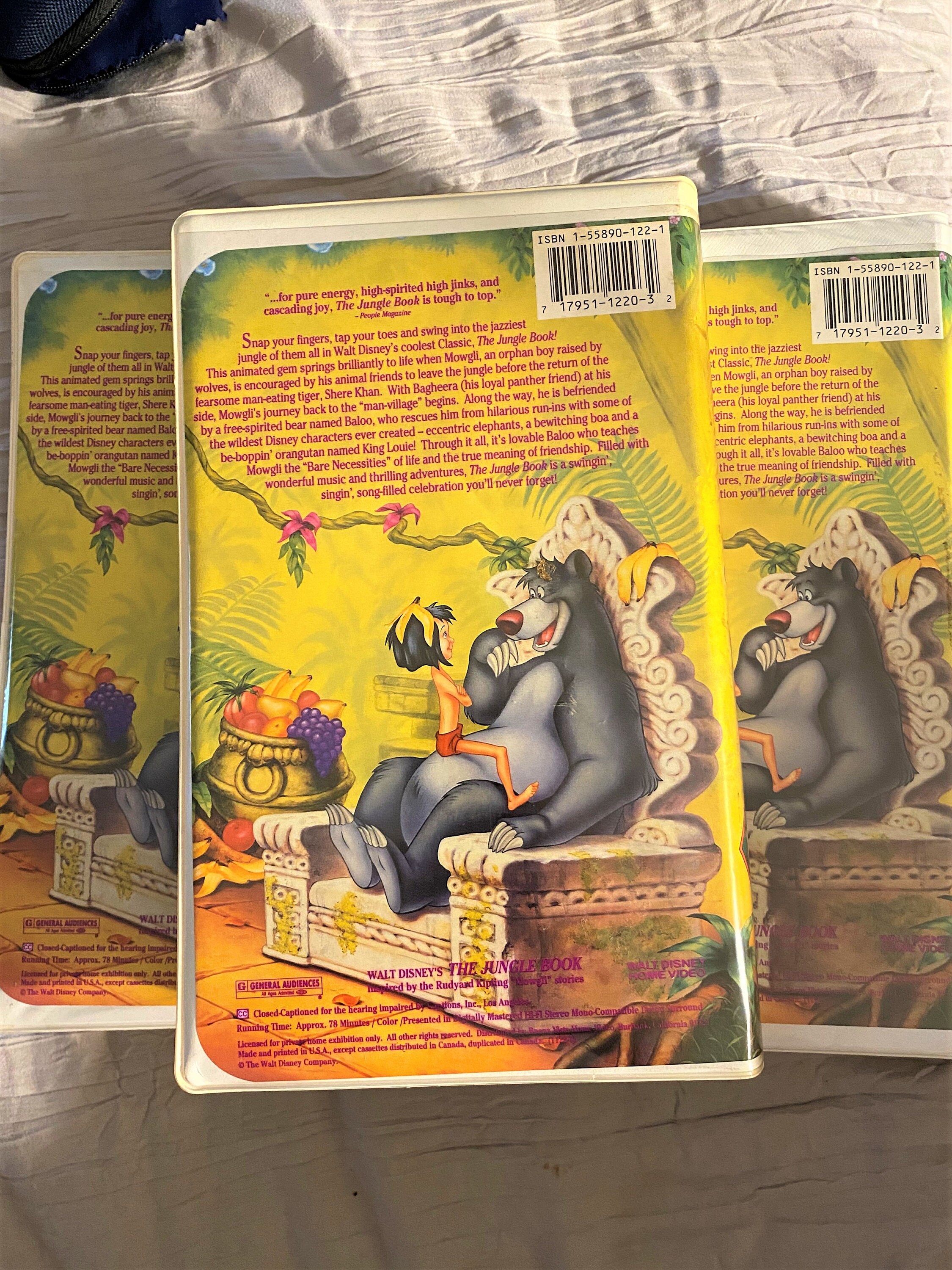 Disney's "the Jungle Book" Vhs(black Diamond Edition) - Etsy