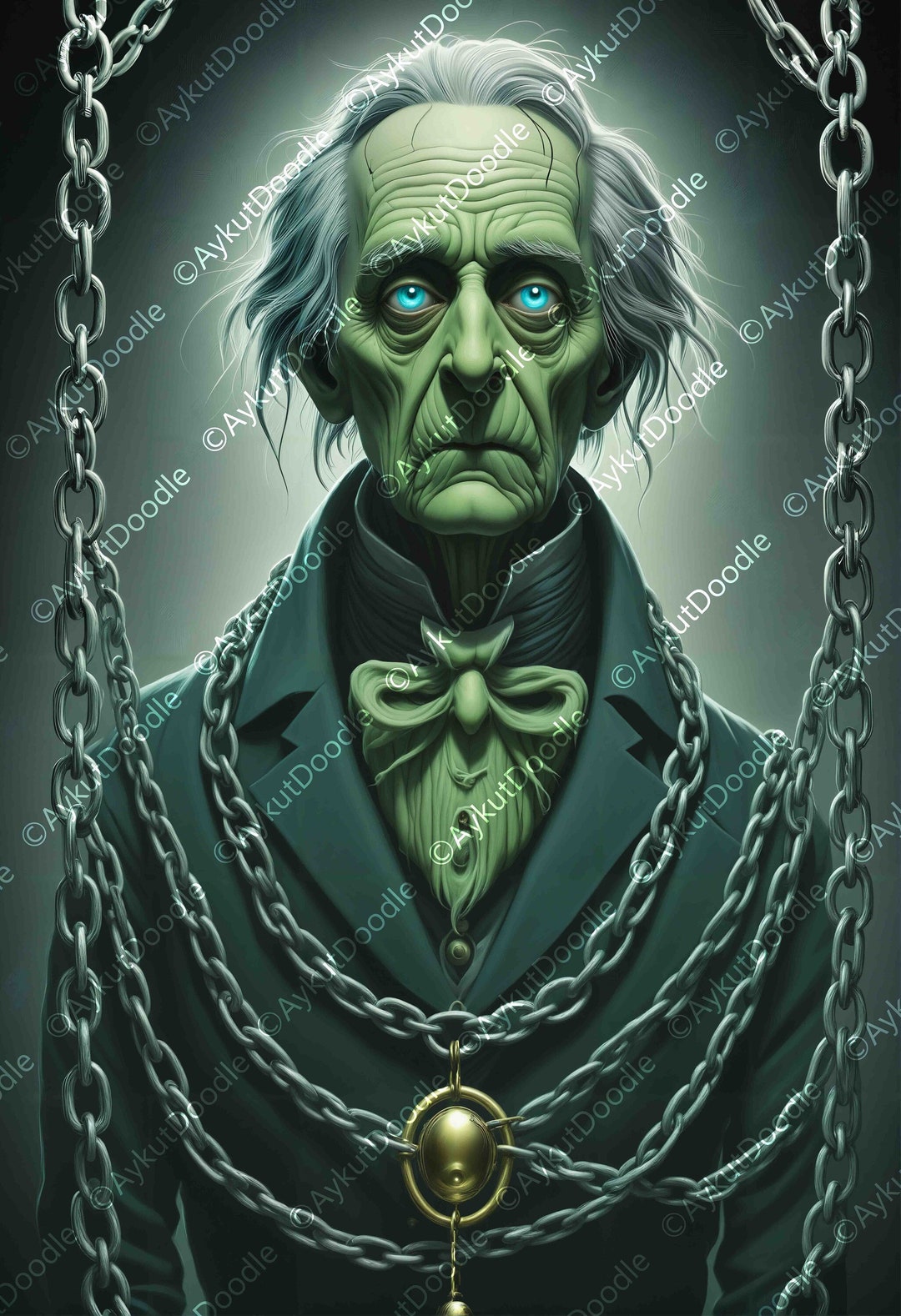 Jacob Marley Concept Art - Etsy