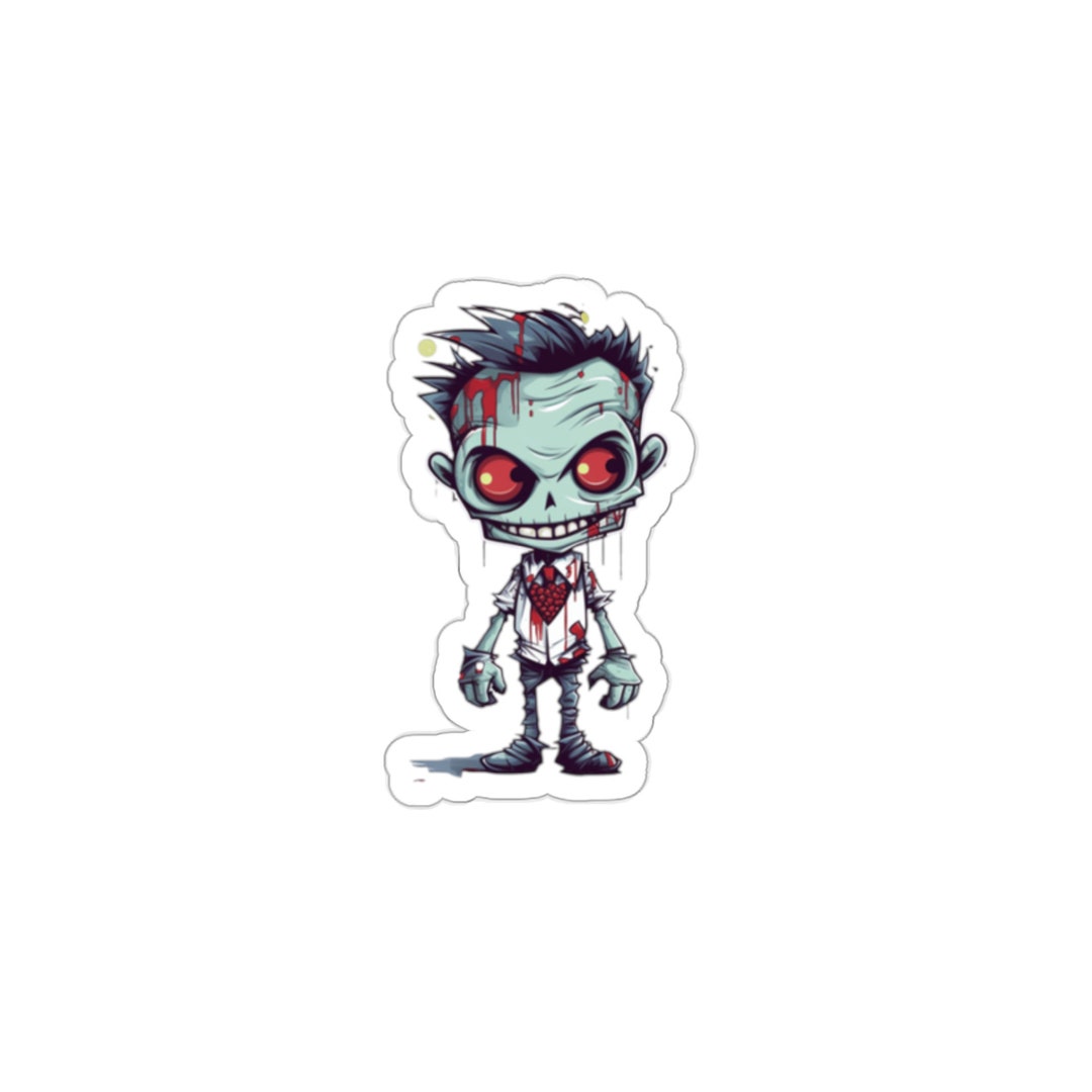 Custom Zombie Stickers, Zombie Die-cut Stickers C04, Halloween Zombies ...