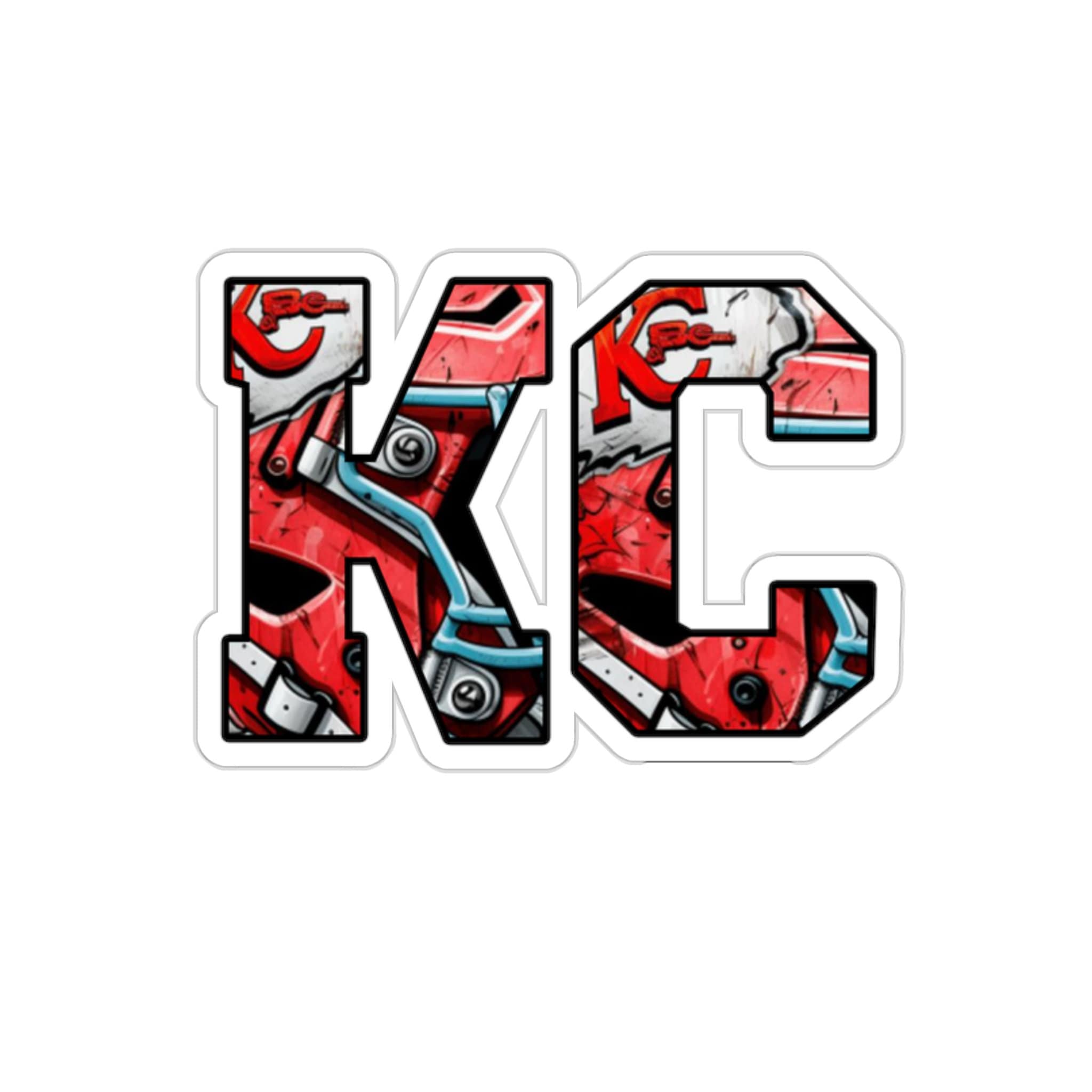 KC Chiefs Die-cut Stickers, Chiefs Football Sticker, Chiefs Stickers ...
