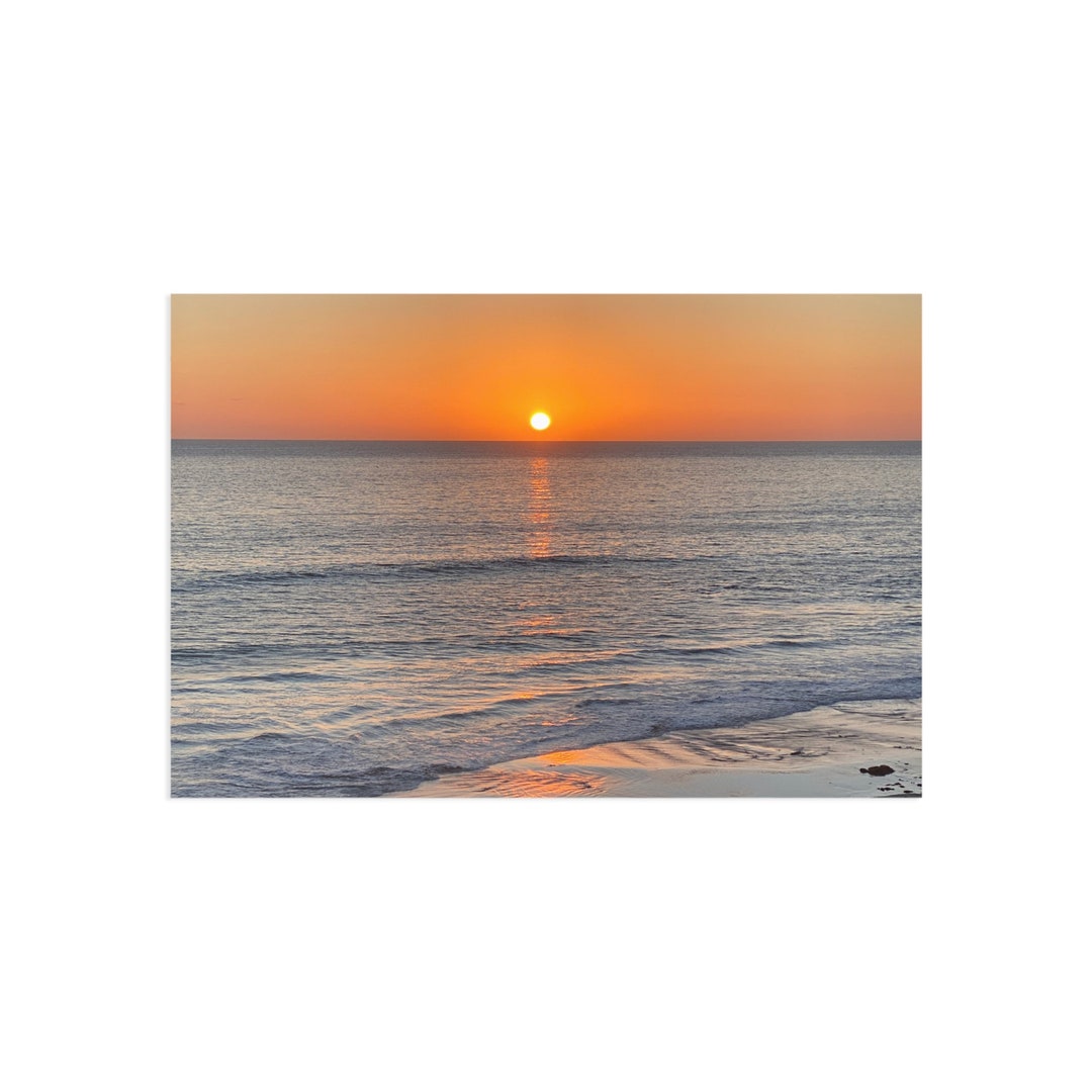 Beach Sunset Fine Art Postcards Beach Sunset Cover - Etsy