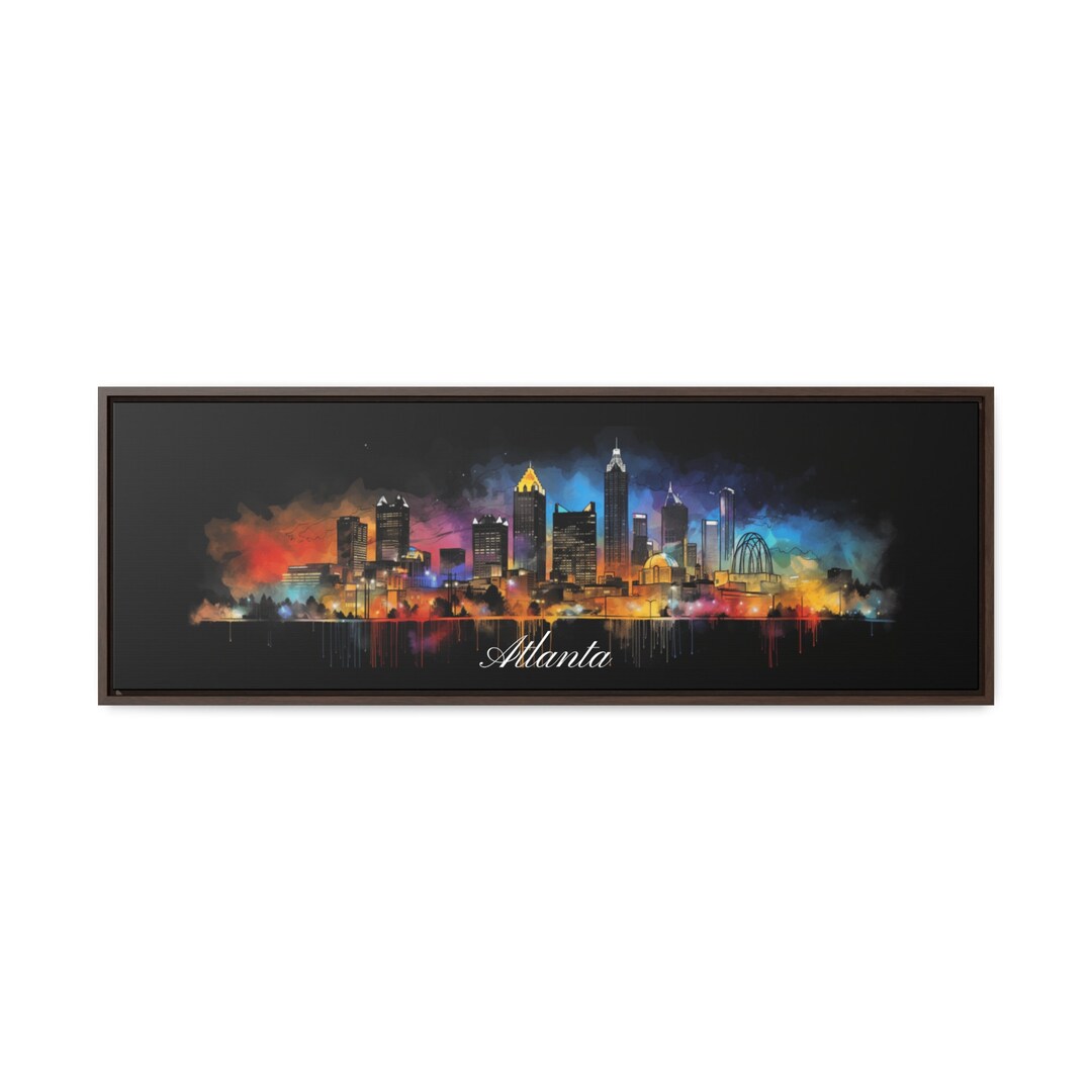 Atlanta City Skyline Gallery Canvas Wraps, Horizontal Frame, City ...
