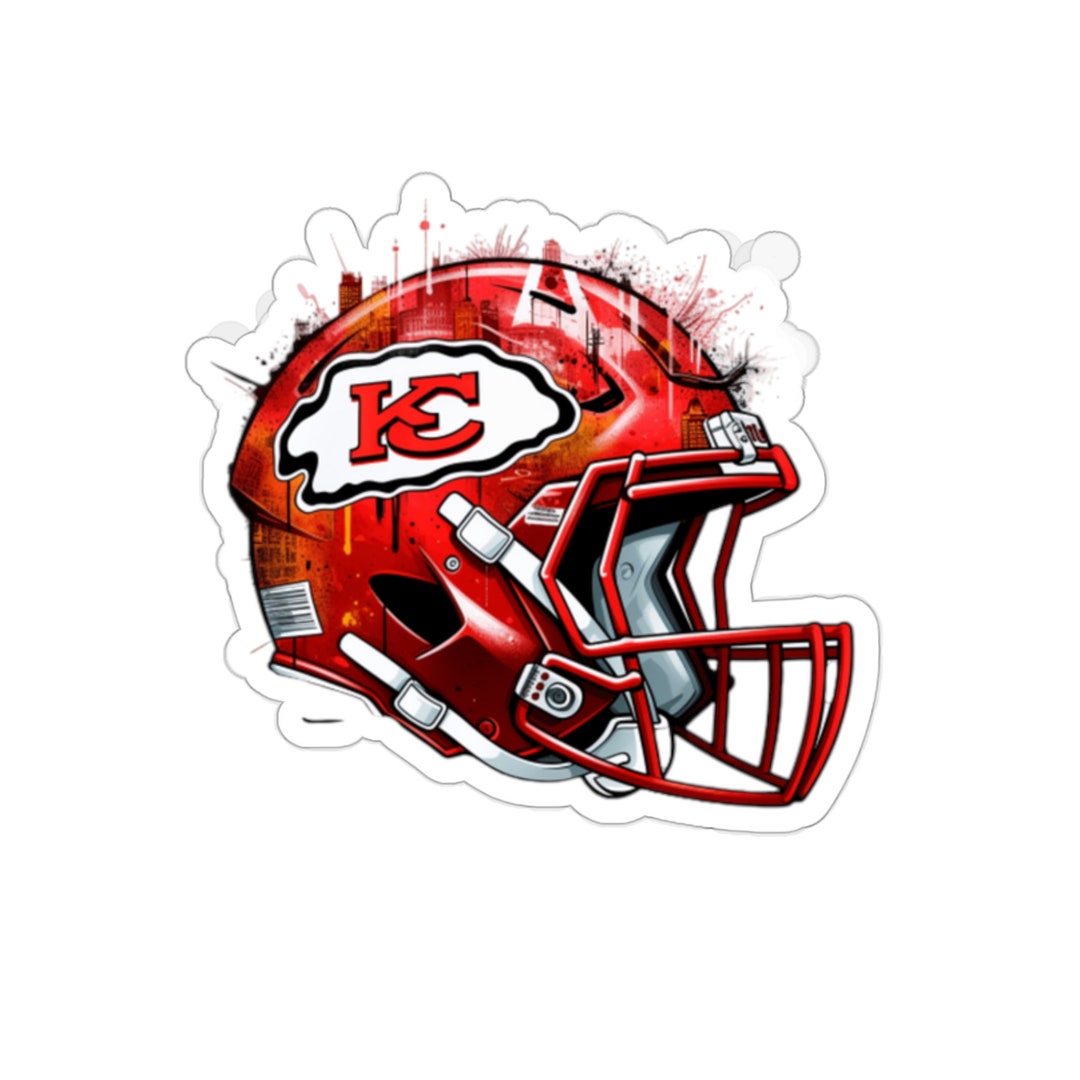 Custom Kansas City Chiefs Helmet Die-cut Stickers - Etsy