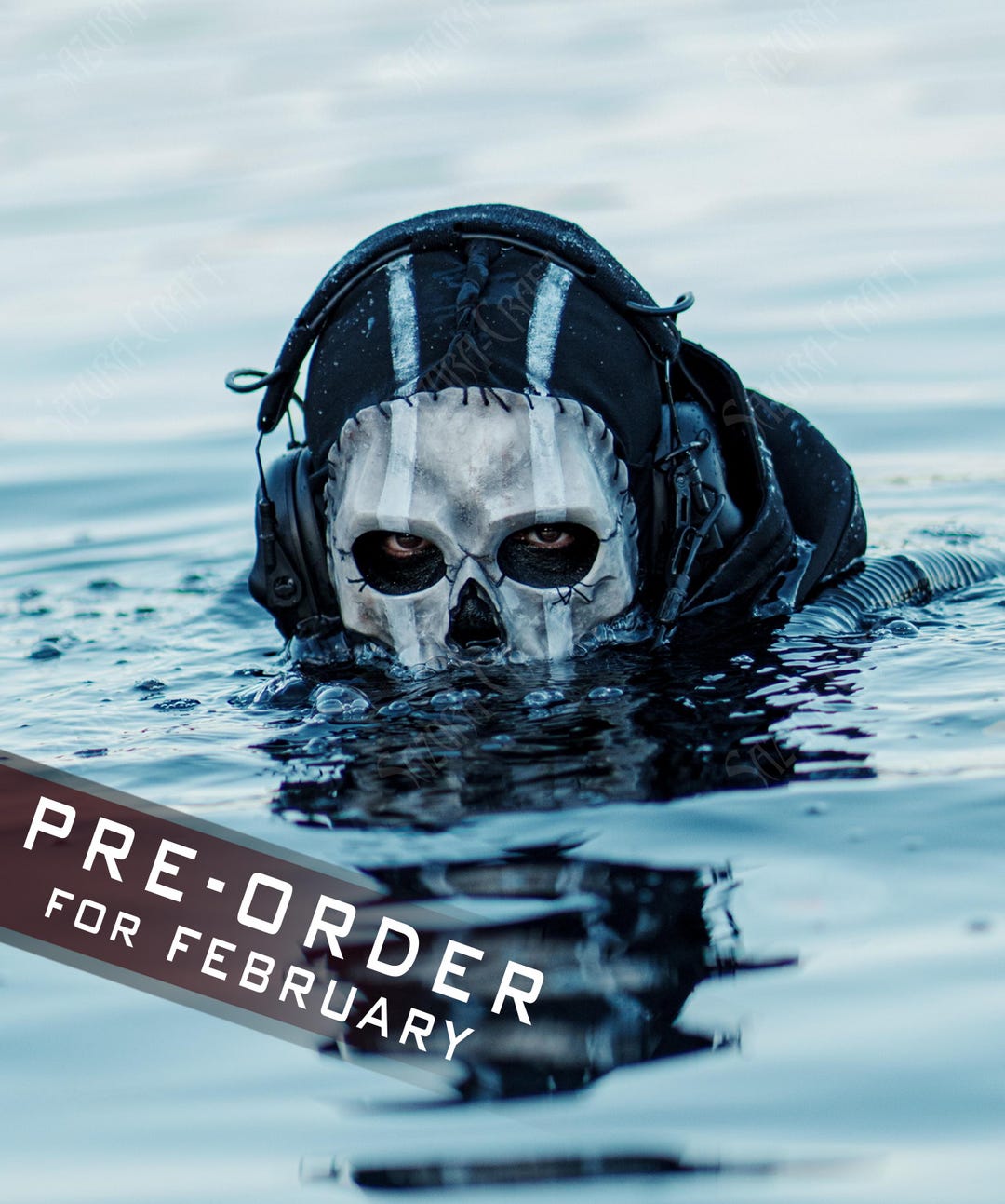 Cosplay Ghost Mask + Balaclava PRE-ORDER for MAY 2025, Inspired by Deep ...