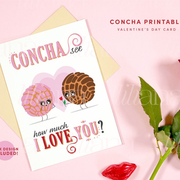 Concha Heart Printable - Etsy