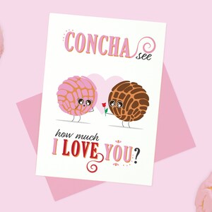 Concha See How Much I Love You Concha Valentines Day Card Printable ...