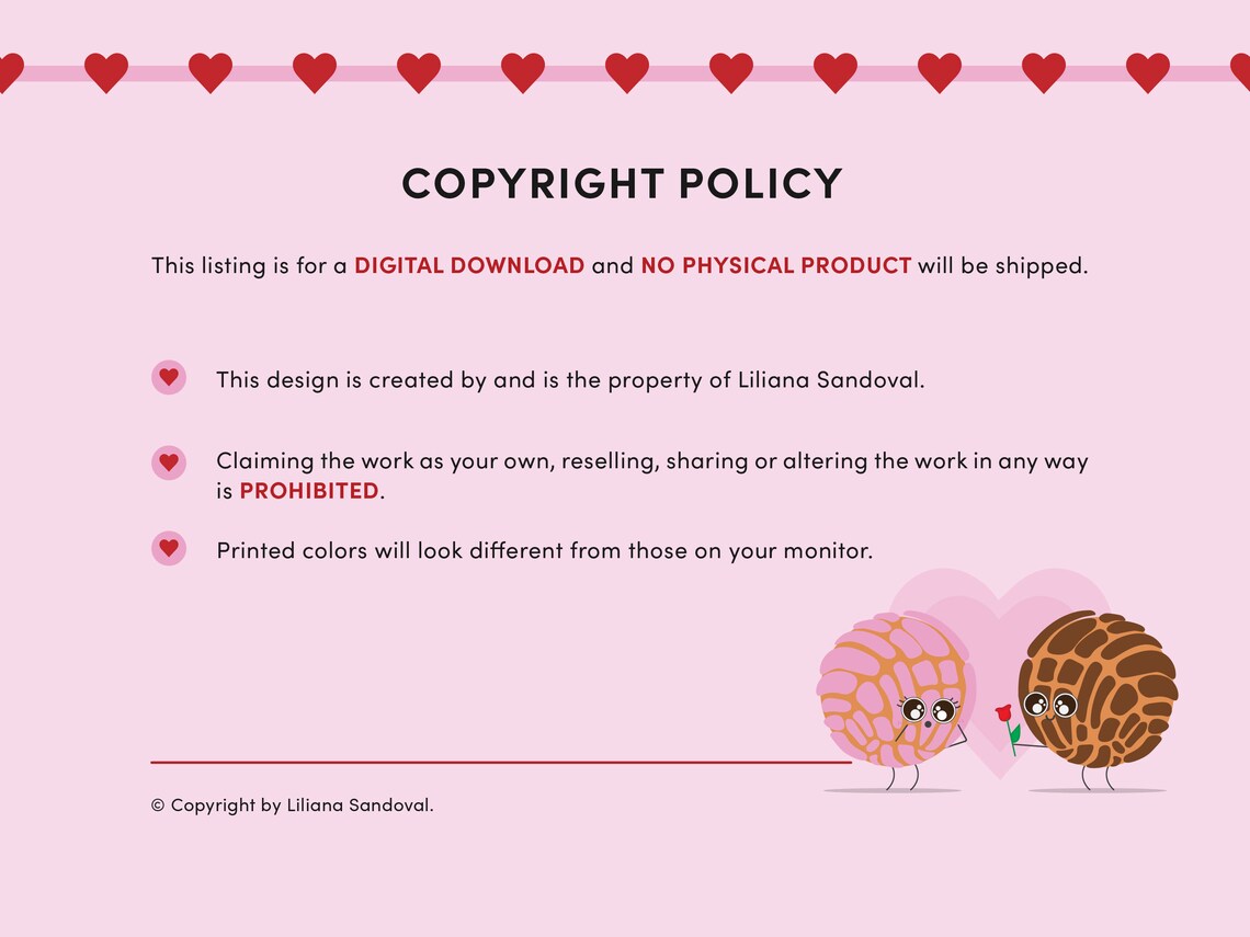 Happy Valentine's Day Concha Valentines Day Card Printable Digital ...