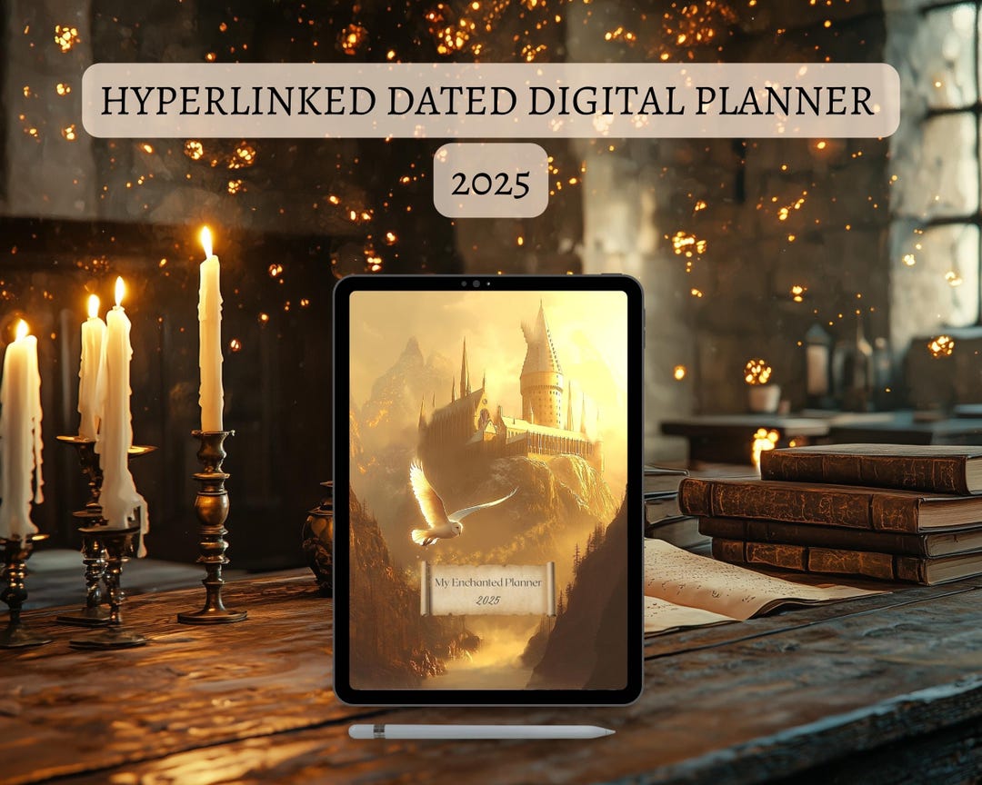 Enchanted Digital Planner 2025, Hyperlinked Planner, Magical Planner - Etsy