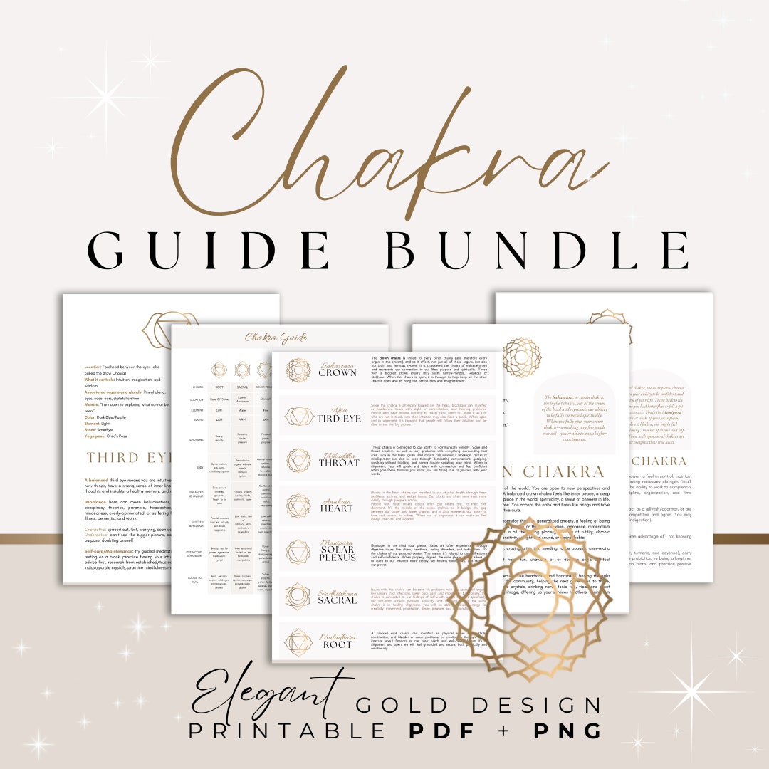 7 Chakras Printable Guide, Chakra Poster, Chakra Guide, Chakra ...