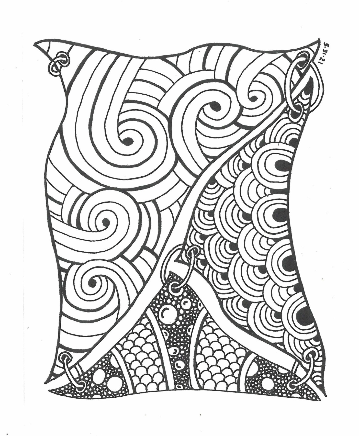 Zentangle #1 - Etsy