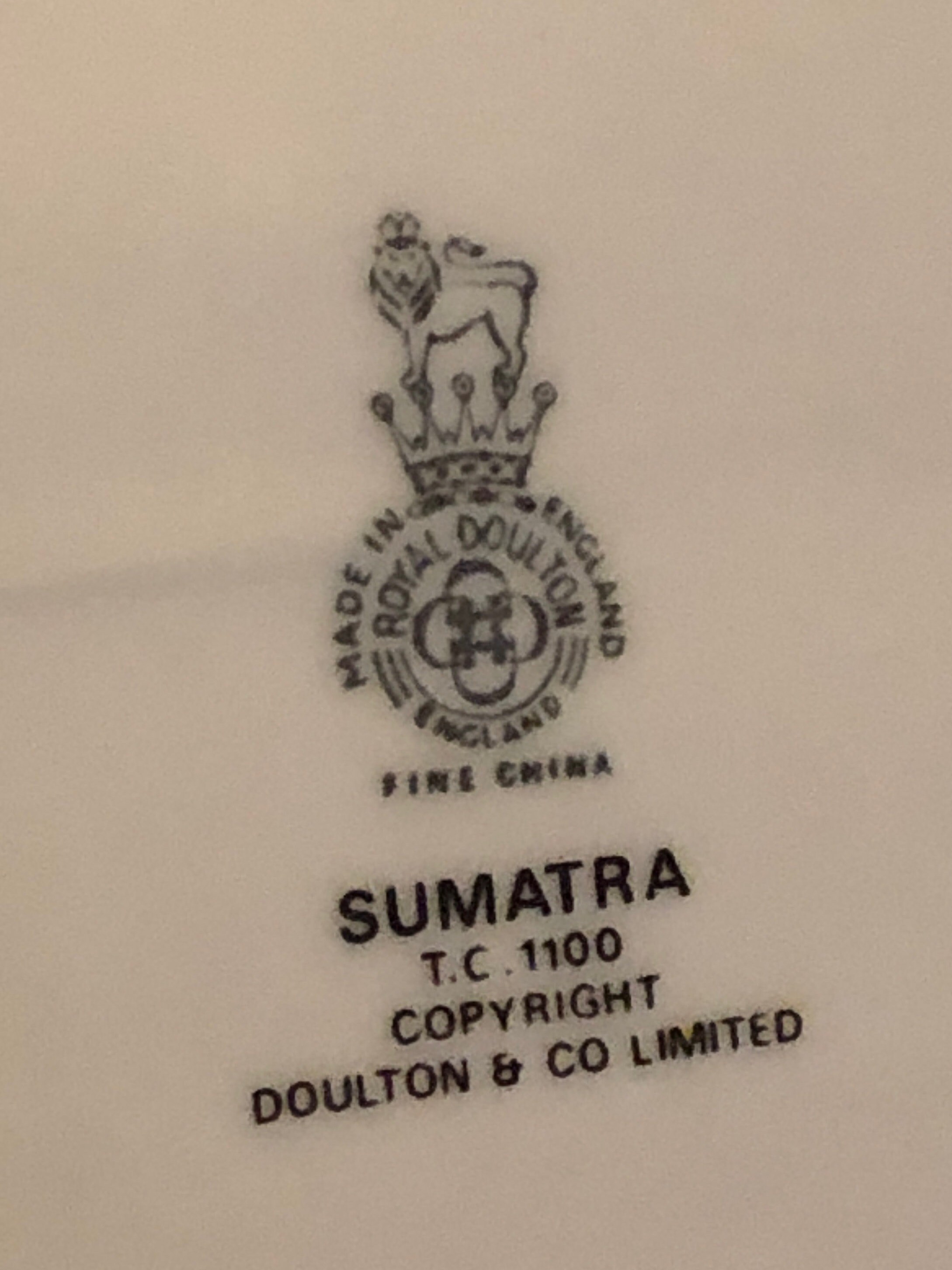 Royal Doulton Sumatra Pattern Rare 1970s Large 13 Inch Platter - Etsy