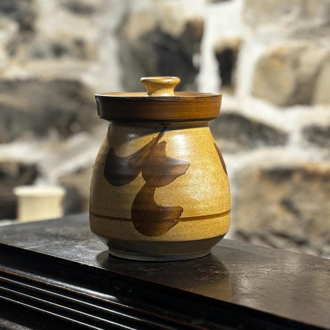 Vintage Stoneware Jar With Lid by Derry Ware Irish Studio Pottery - Etsy