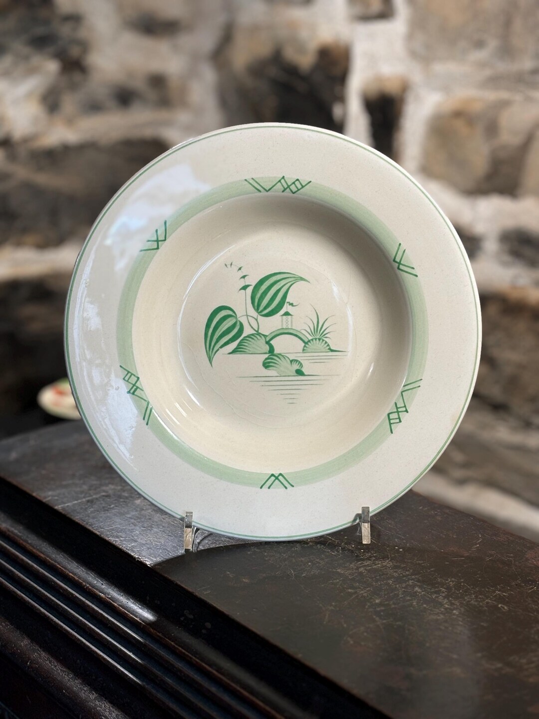 Ultra Rare Clarice Cliff Bizarre Ware Wilkinsons Green Islands 1930s ...