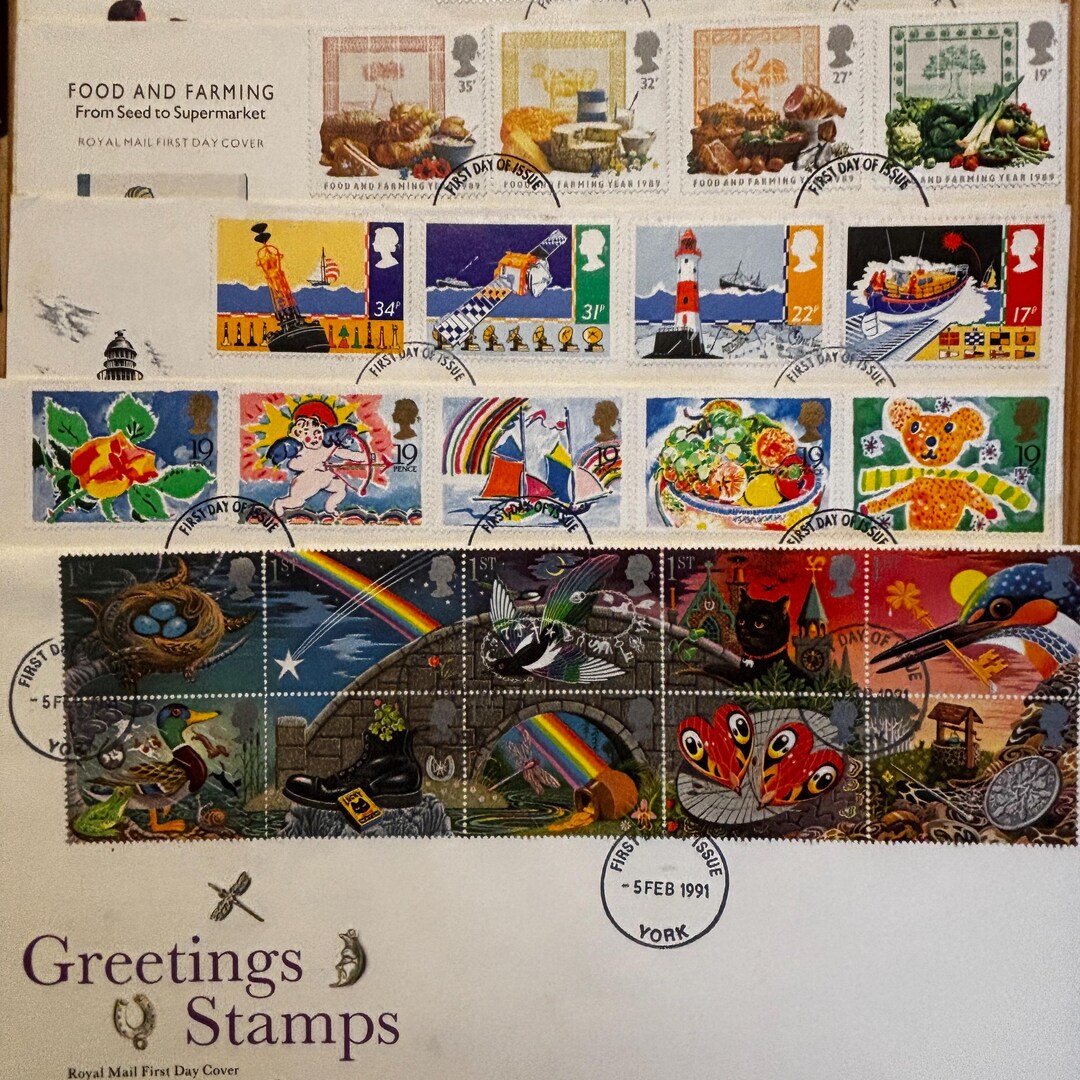 Vintage First Day Cover Stamps Sets Royal Mail GB Various Available - Etsy