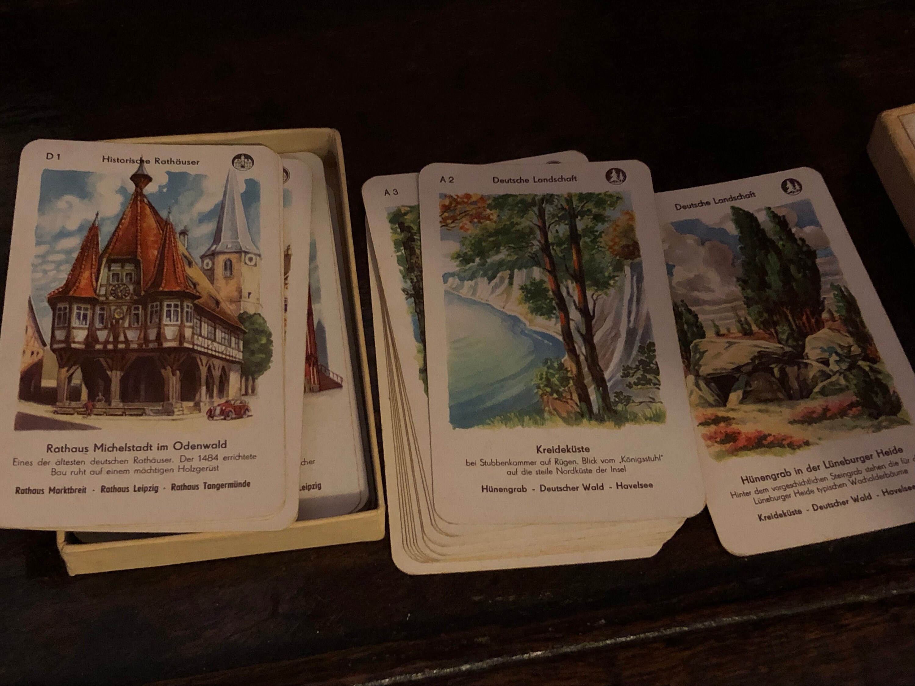 Rare Old Altenburger German 'quartet' Playing Card Set in Case: Schone ...