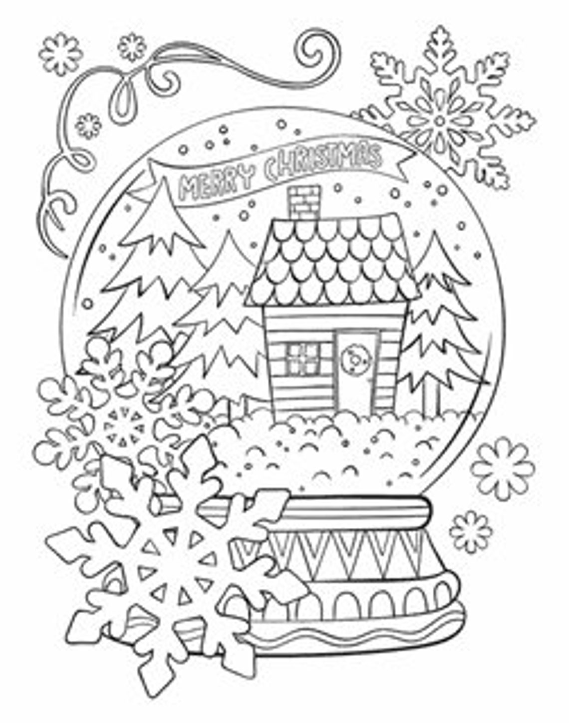 Classic Christmas Colouring - Etsy