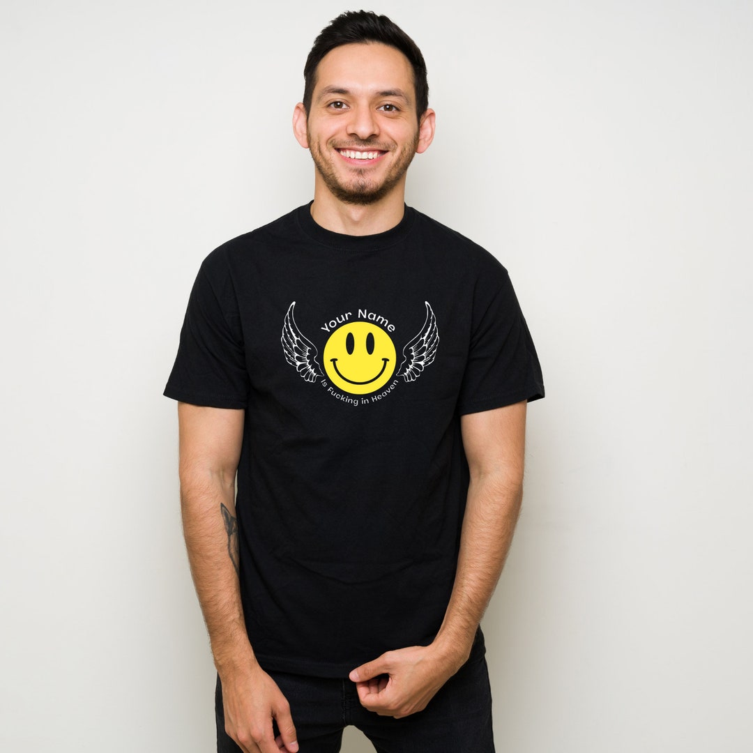 Fatboy Slim Smiley With Wings Personalised Tshirt, Men's & Womens Album ...
