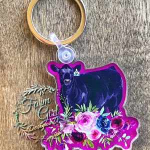 Livestock Keychains | Heifer | Lamb | Goat | Pig | Horse - Etsy