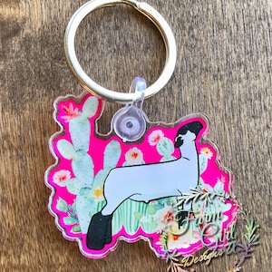 Livestock Keychains | Heifer | Lamb | Goat | Pig | Horse - Etsy