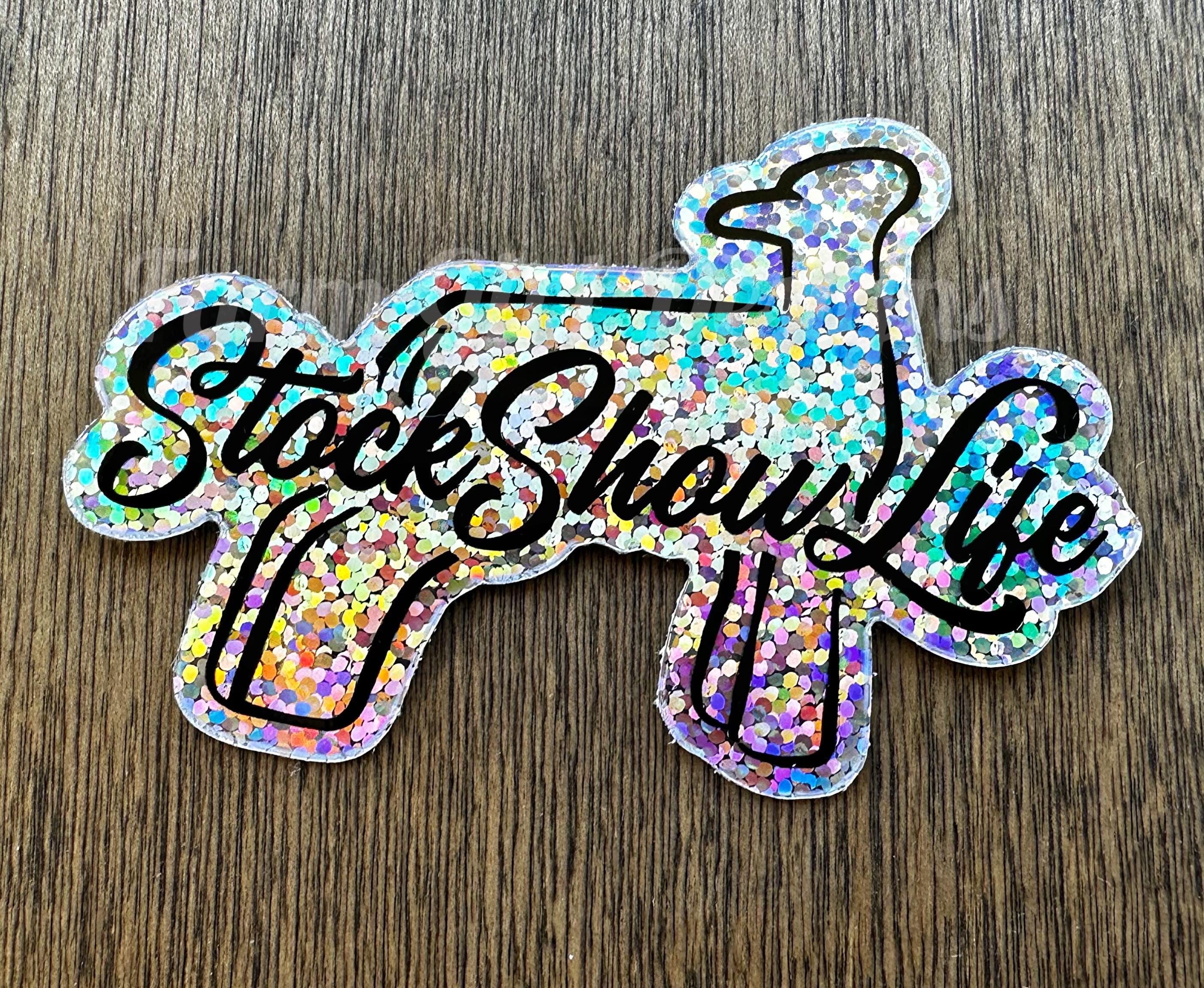 Livestock “stock Show Life” Glitter Stickers | Goat | Lamb | Heifer ...