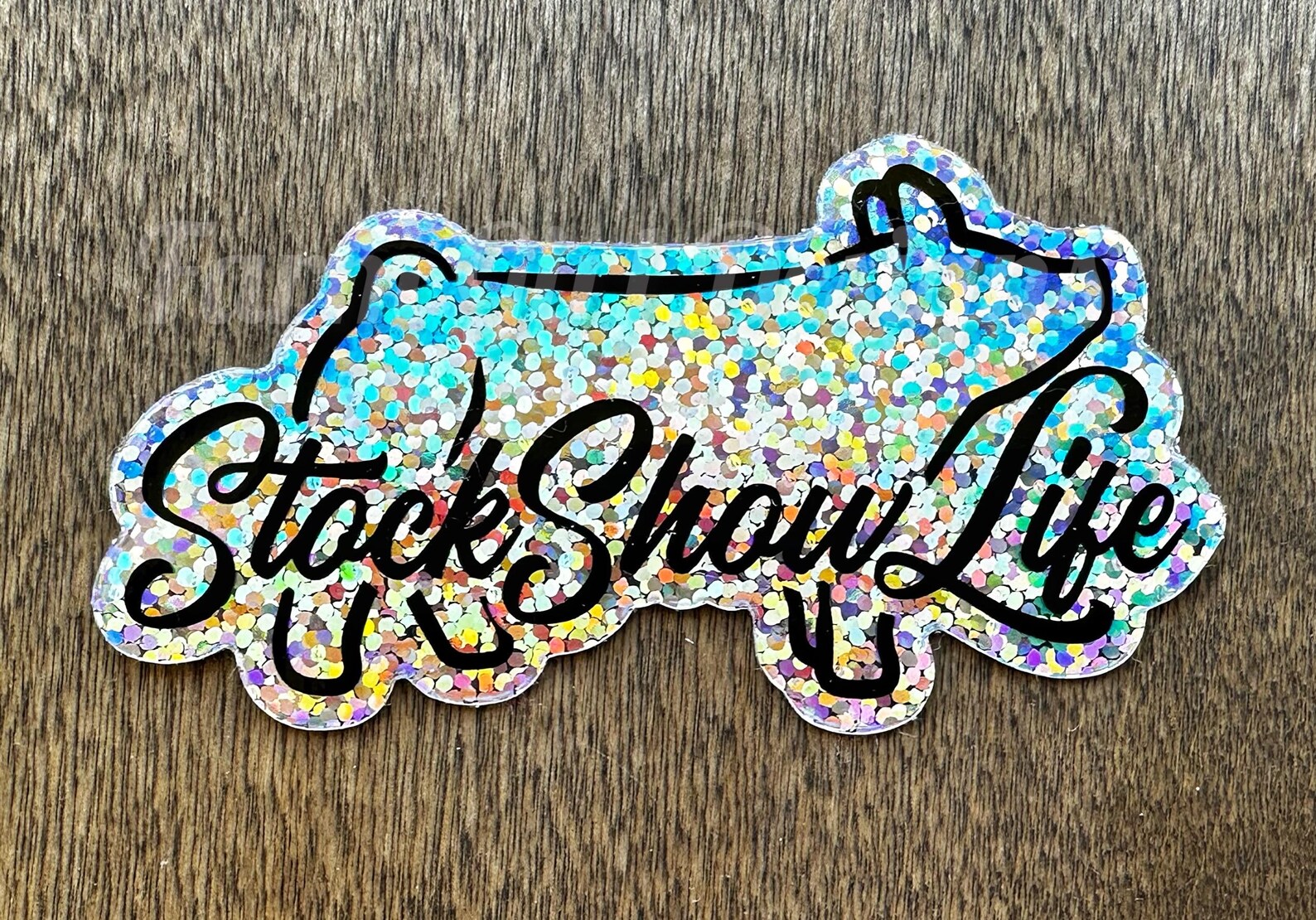 Livestock “stock Show Life” Glitter Stickers | Goat | Lamb | Heifer ...