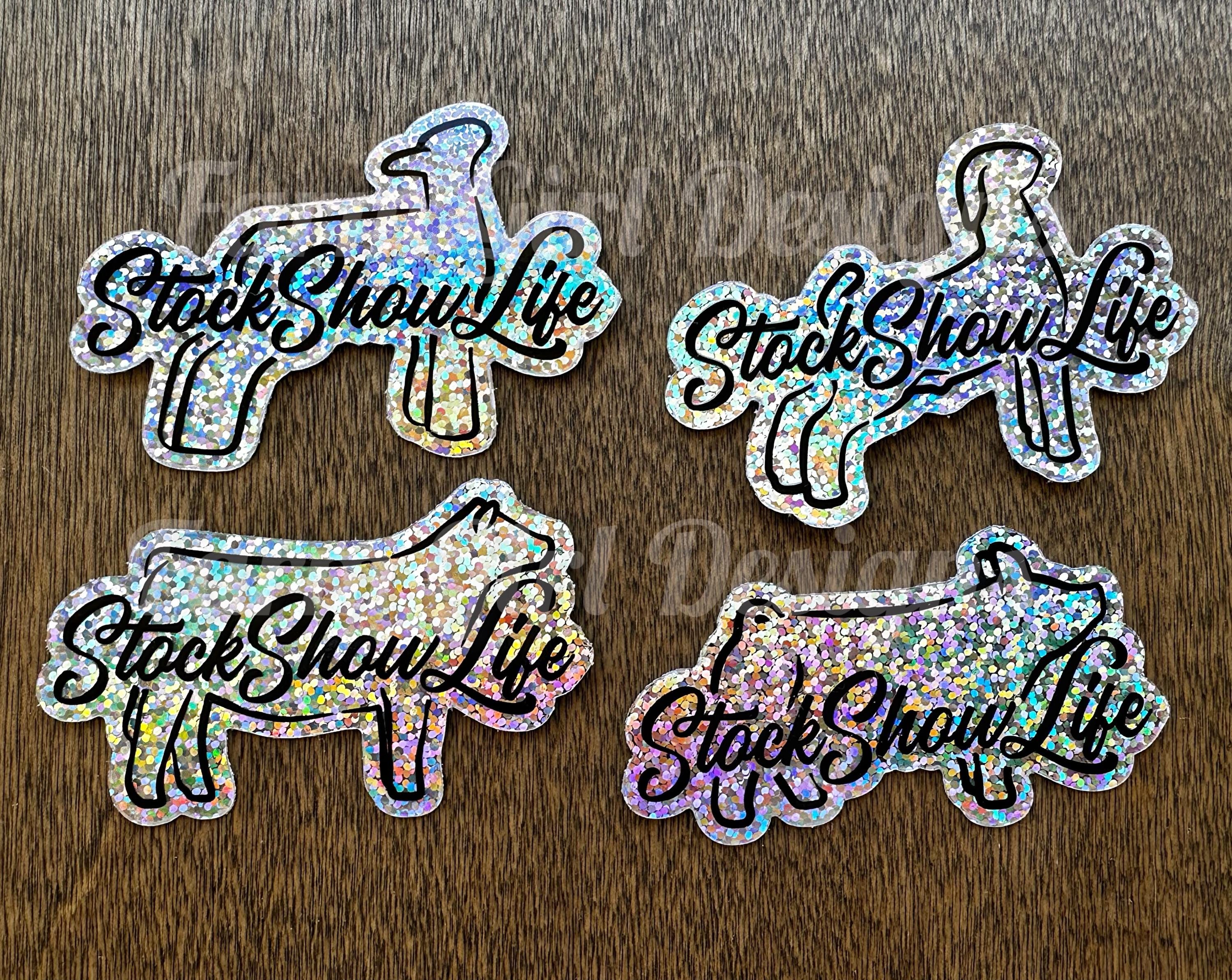 Livestock “stock Show Life” Glitter Stickers | Goat | Lamb | Heifer ...