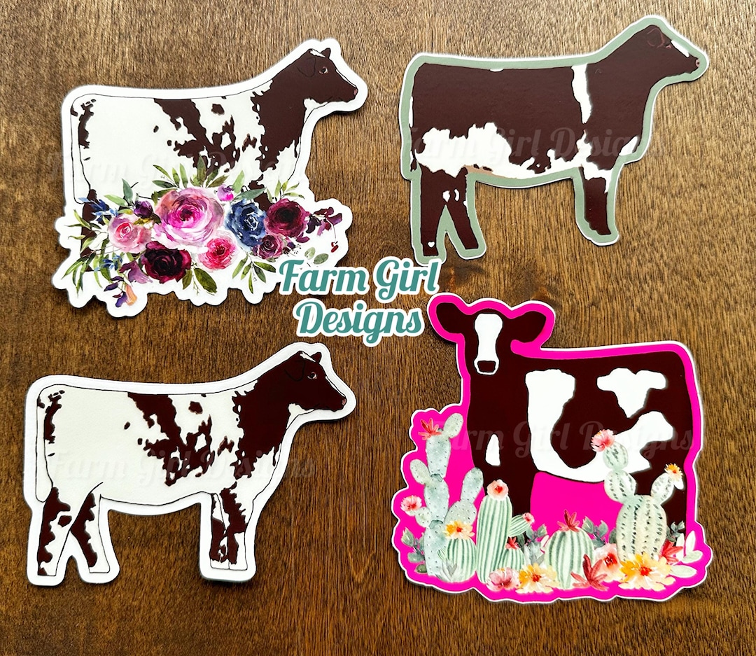 Shorthorn Cattle Stickers - Etsy