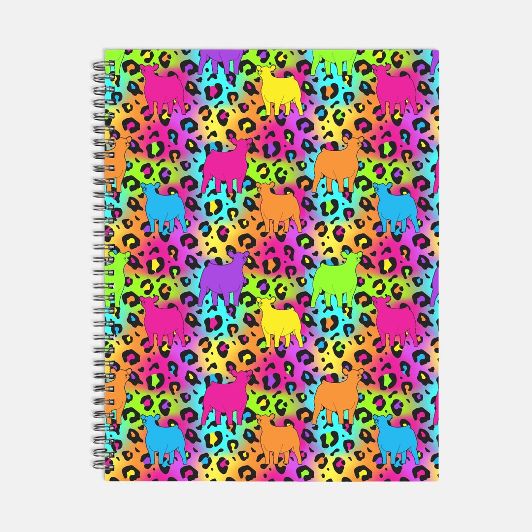 Show Heifer Leopard Print Notebook Softcover Spiral 8.5 X 11 - Etsy