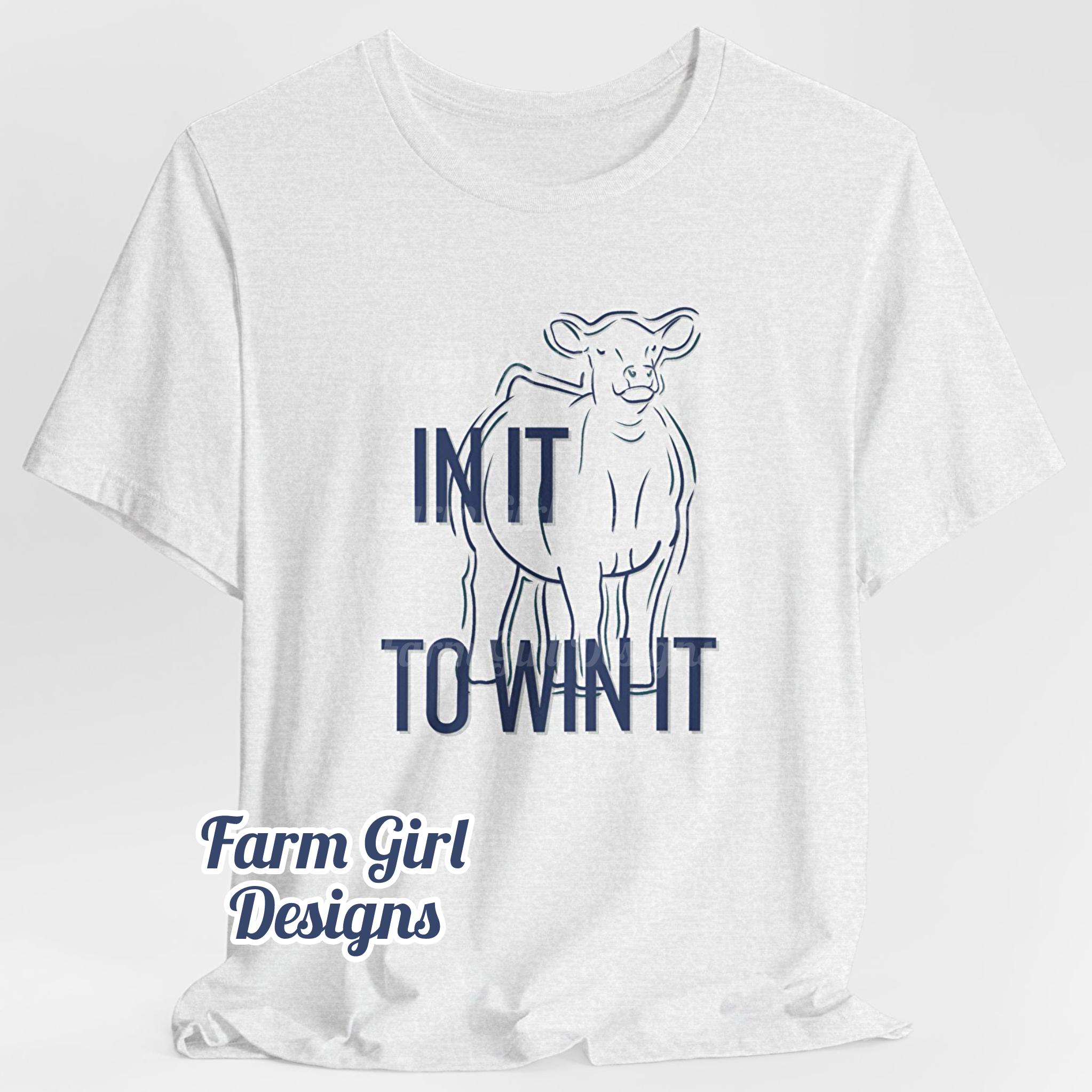 Livestock "in It to Win It" Bella Canvas Tee | Adult Shirt | Cattle ...