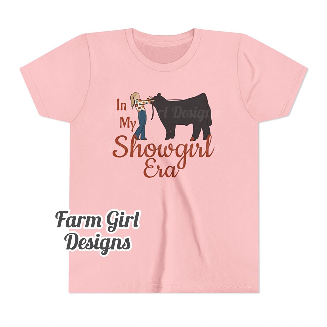 In My Showgirl Era Youth Bella Canvas Tee | Kid Shirt | Angus Steer - Etsy