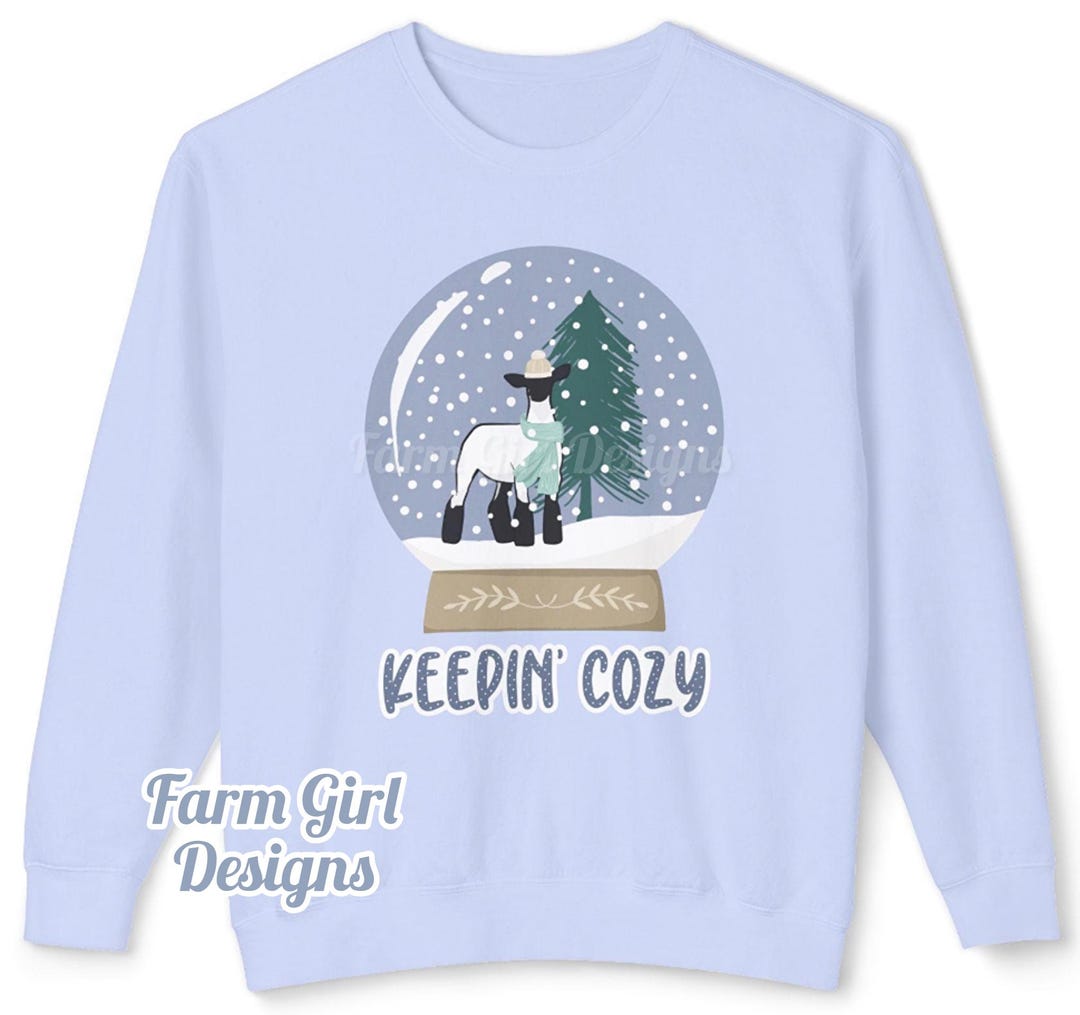 Show Lamb keepin' Cozy Comfort Colors Lightweight Crewneck Sweatshirt ...