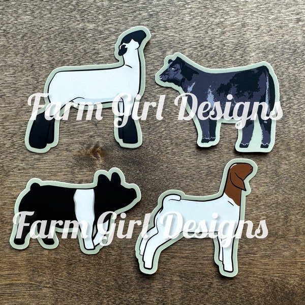 Livestock Show Stickers - Etsy