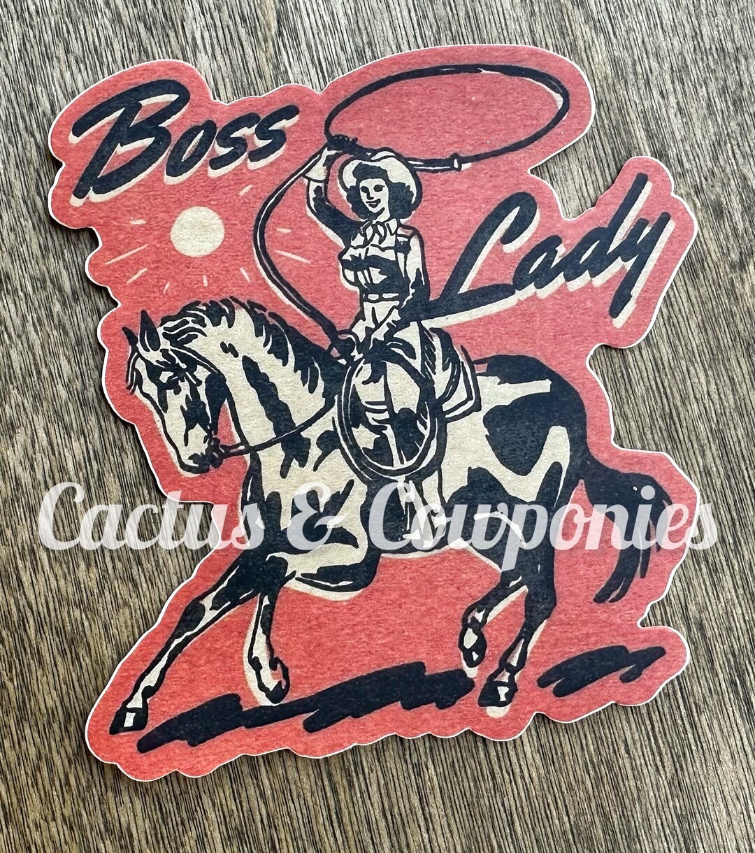 Boss Lady Sticker | Cowgirl - Etsy