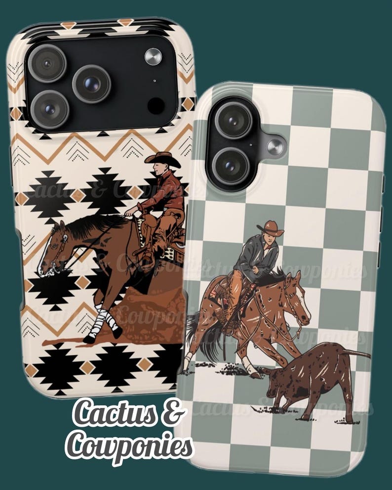 Western Performance Horse Tough Phone Cases | iPhone | Samsung - Etsy