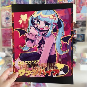 Hatsune Miku Art Print | Vampire Miku! - Etsy