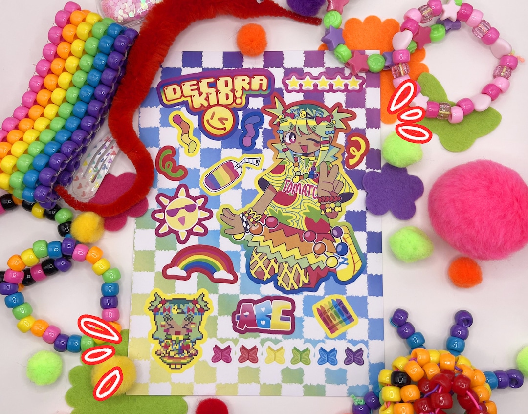 Decora Matte Sticker Sheet! - Etsy