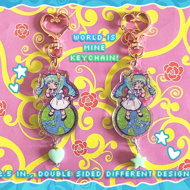 Miku Keychain - Etsy