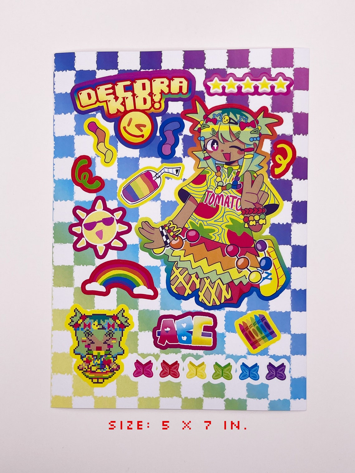 Decora Matte Sticker Sheet! - Etsy