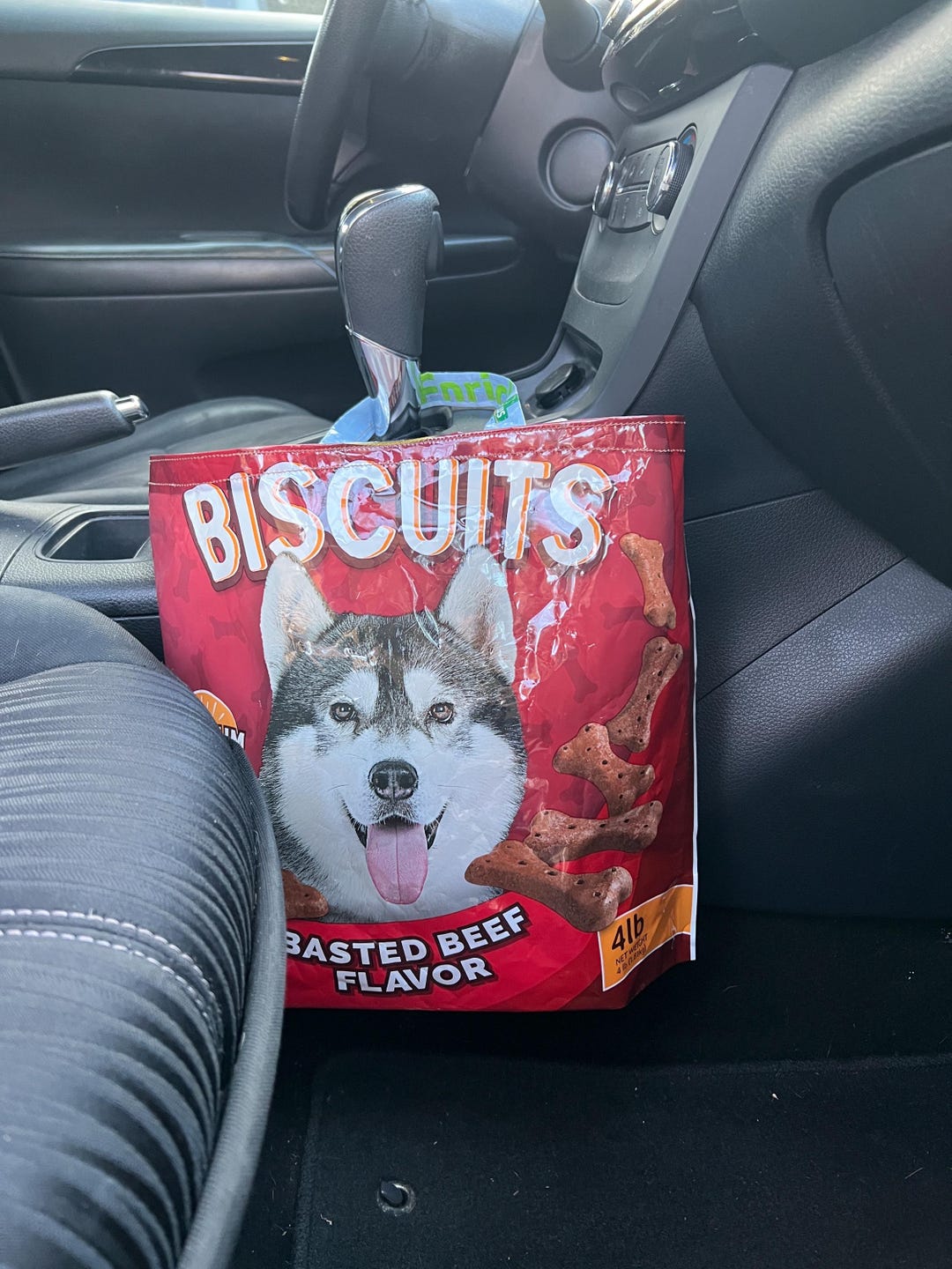 Trash Bag for Car - Repurposed Dog Biscuit Bag - Etsy
