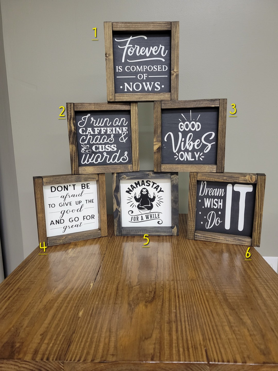 Small Wooden Signs, Rustic, Home Decor, Homemade, Wall Hangings ...
