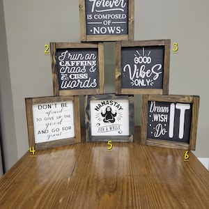 Small Wooden Signs, Rustic, Home Decor, Homemade, Wall Hangings ...