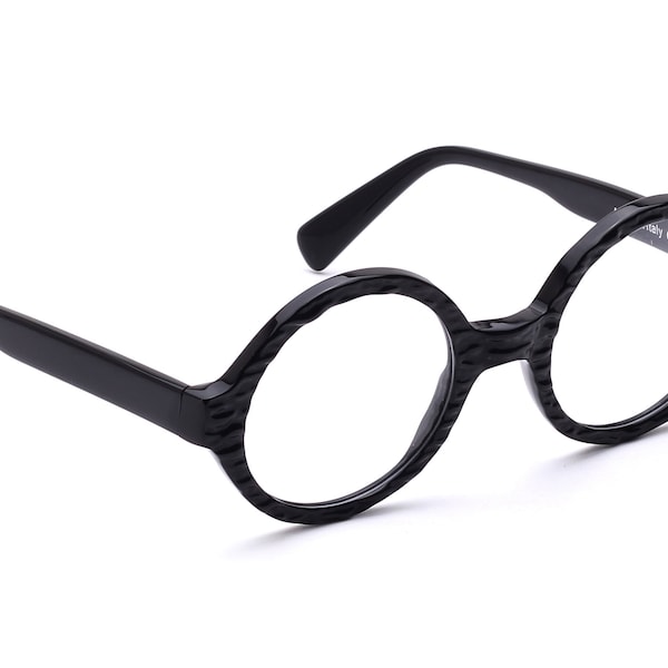 Round Thick Frame Glasses - Etsy