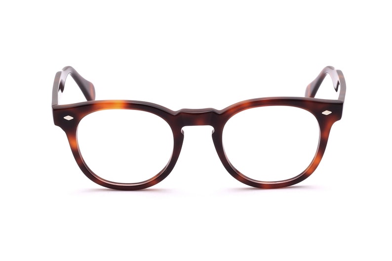 Retro Glasses Men Brown Tortoiseshell 60s Style Panto Shape Square ...